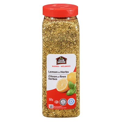 Assaisonnement citron et fines herbes 550 g | Club House pour les chefs
