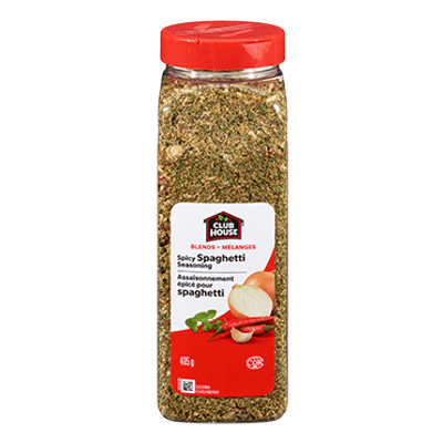 Assaisonnement epice pour spaghetti 405 g | Club House pour les chefs