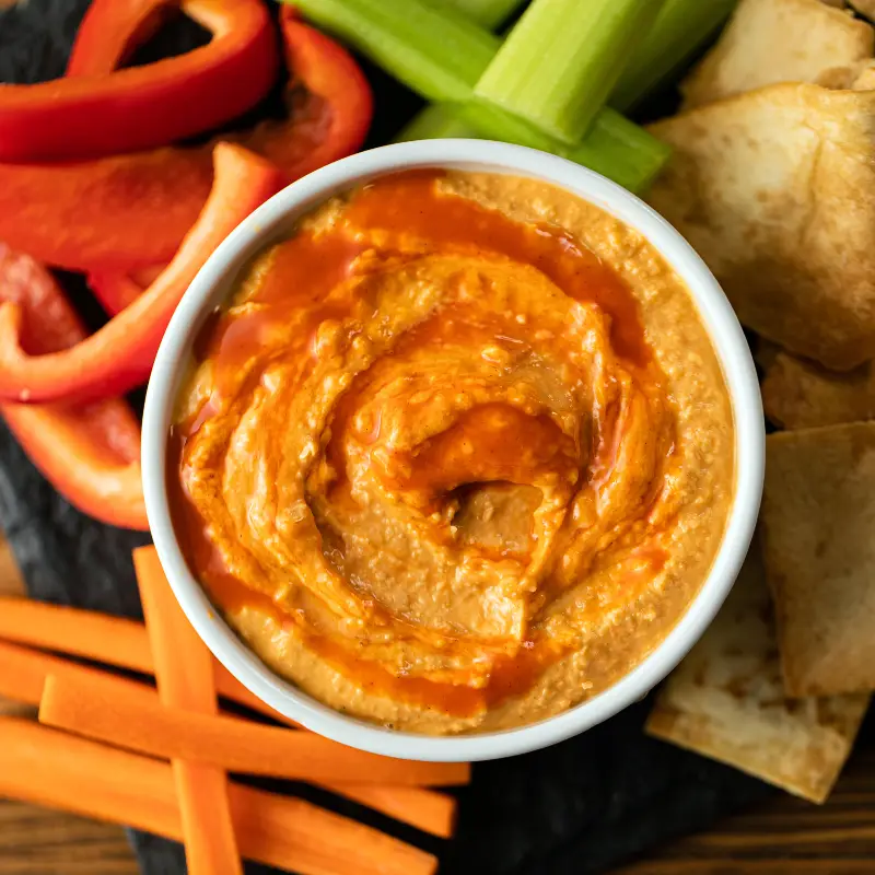 Frank's RedHot Buffalo Hummus Recipe | Frank's RedHot CA