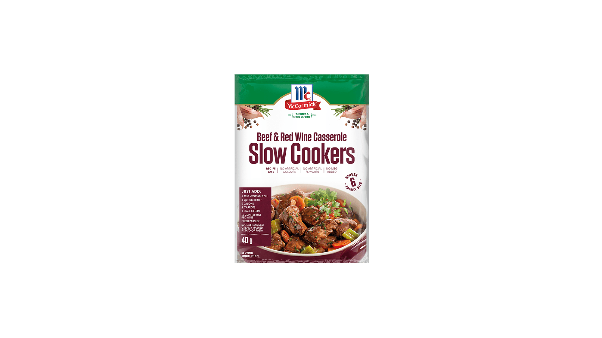 McCormick Slow Cookers Beef & Red Wine Casserole | McCormick Australia