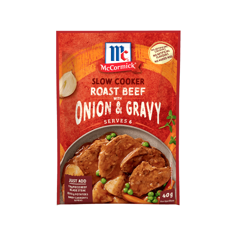 Slow Cookers Roast Beef with Onion & Gravy | McCormick Australia