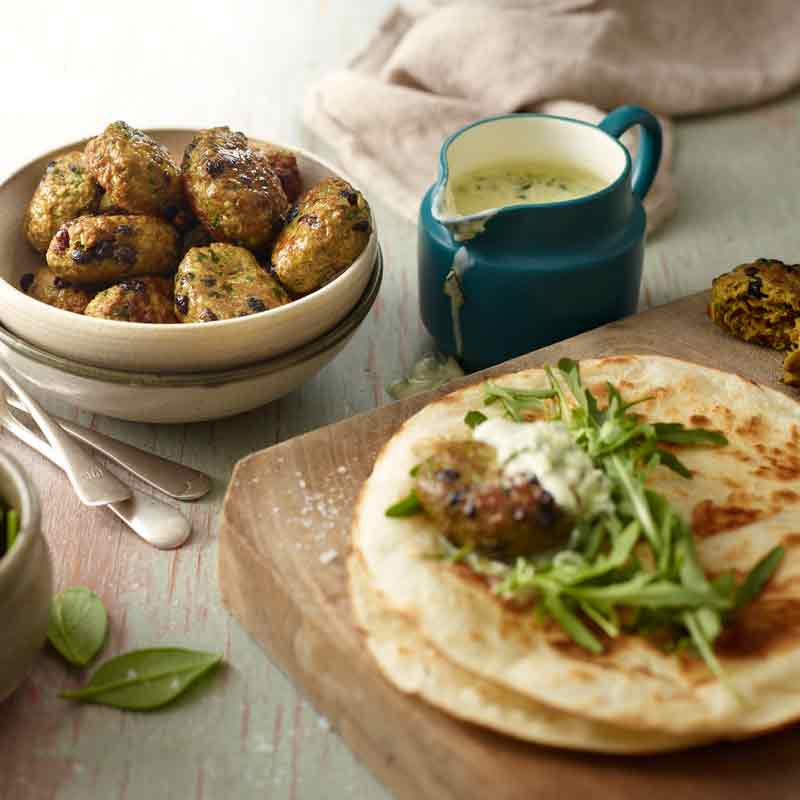 Curried Lamb kofta balls with cucumber and mint raita | McCormick Australia