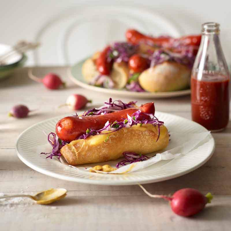 Kransky with red cabbage slaw | McCormick Australia