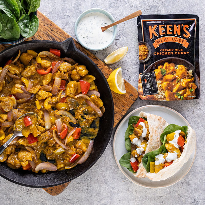 Chicken Curry Pita Pockets | KEEN'S | McCormick Australia