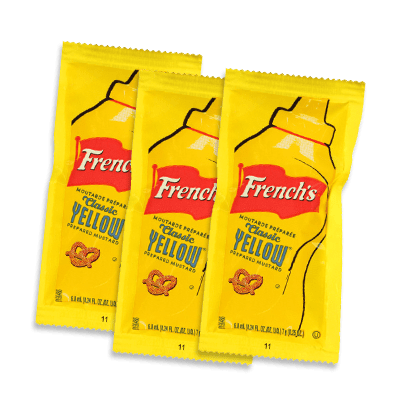 French's Yellow Mustard Packets | McCormick For Chefs®