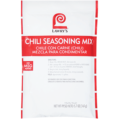 Lawry's Chili Seasoning Mix | McCormick For Chefs®