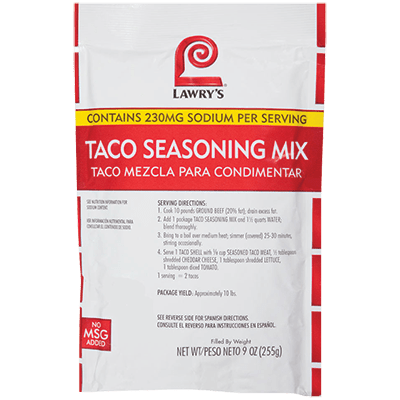 Lawry's Taco Seasoning Mix | McCormick For Chefs®