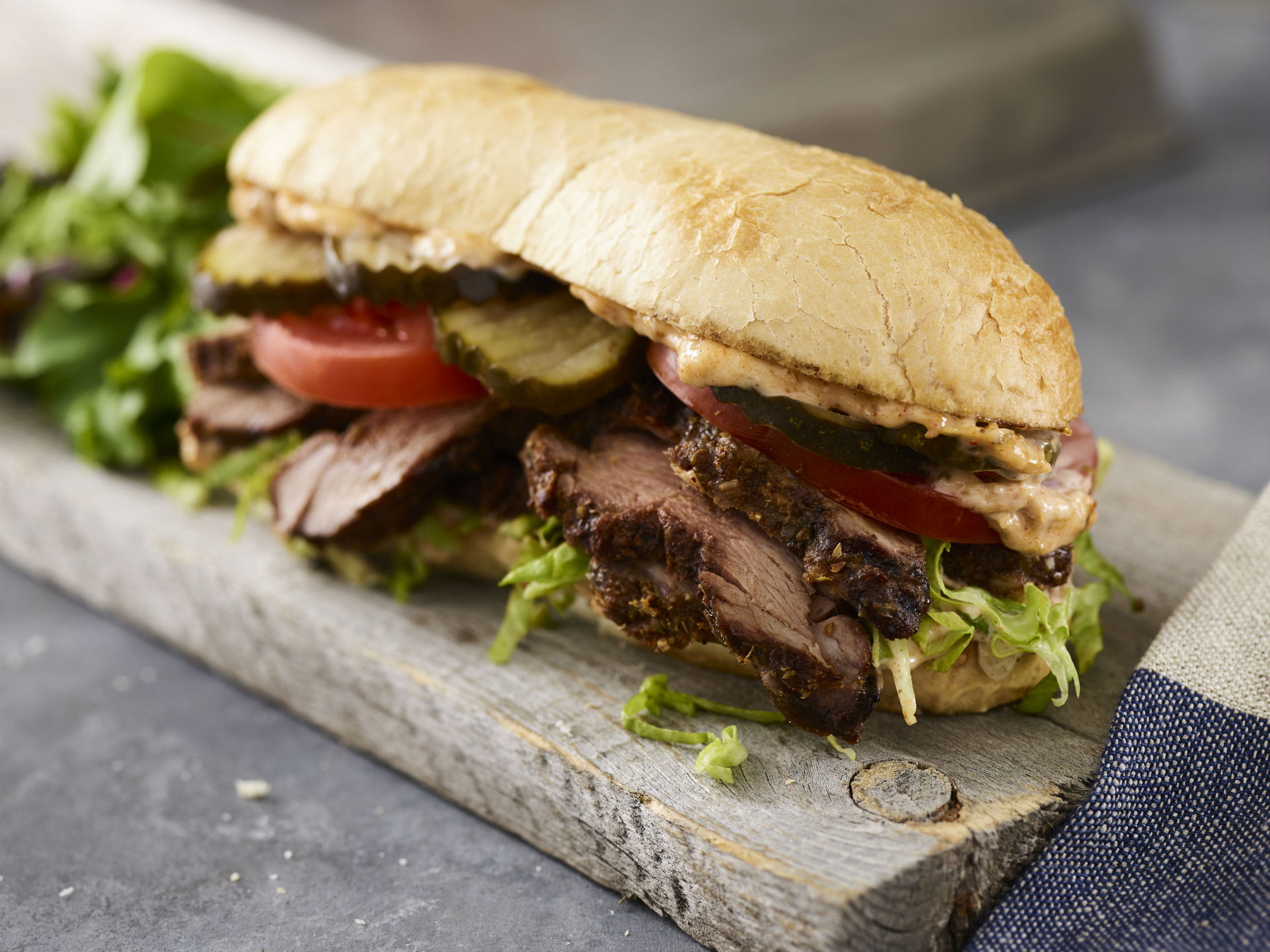 Beef Ribeye Cap Po Boy | McCormick For Chefs®