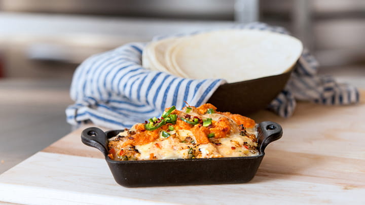 how to make crab queso