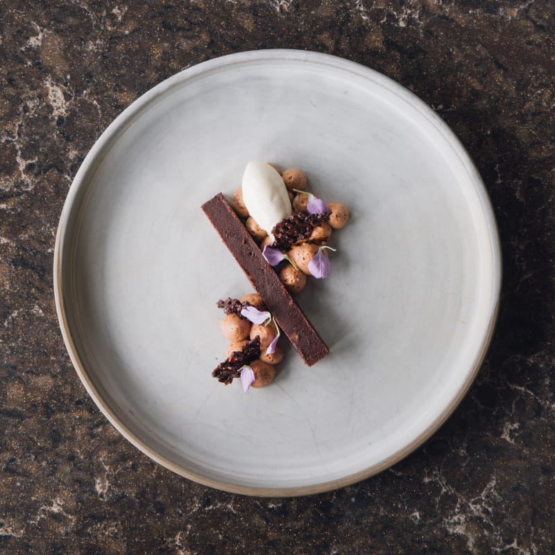 Garbanzo Cake with Chili Pudding | McCormick For Chefs®