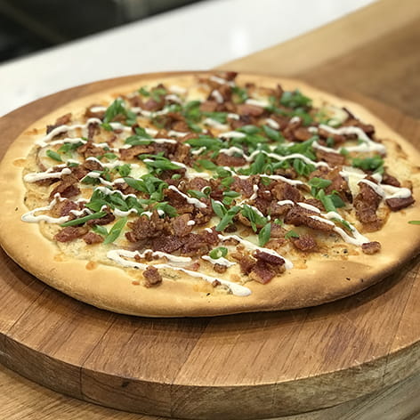 Loaded Potato Flatbread | McCormick For Chefs®