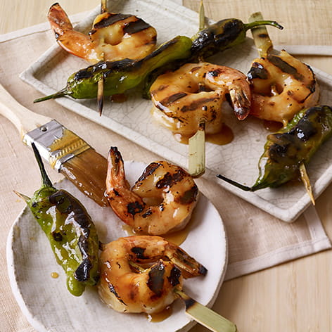 Miso Shrimp and Shishito Yakitori | McCormick For Chefs®