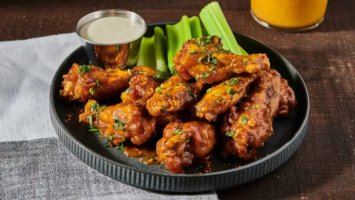 Fiery Habanero and Roasted Garlic Bourbon Glazed Wings | McCormick For ...