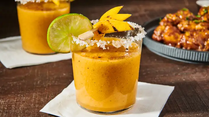 Grilled Mango Margarita with Fiery Habanero and Roasted Garlic ...