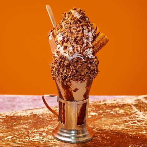 Tamarind Cocoa Chile Churro Milkshake | McCormick For Chefs®