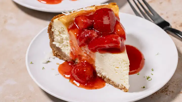 Mango Habanero Strawberry Cheesecake | McCormick For Chefs®