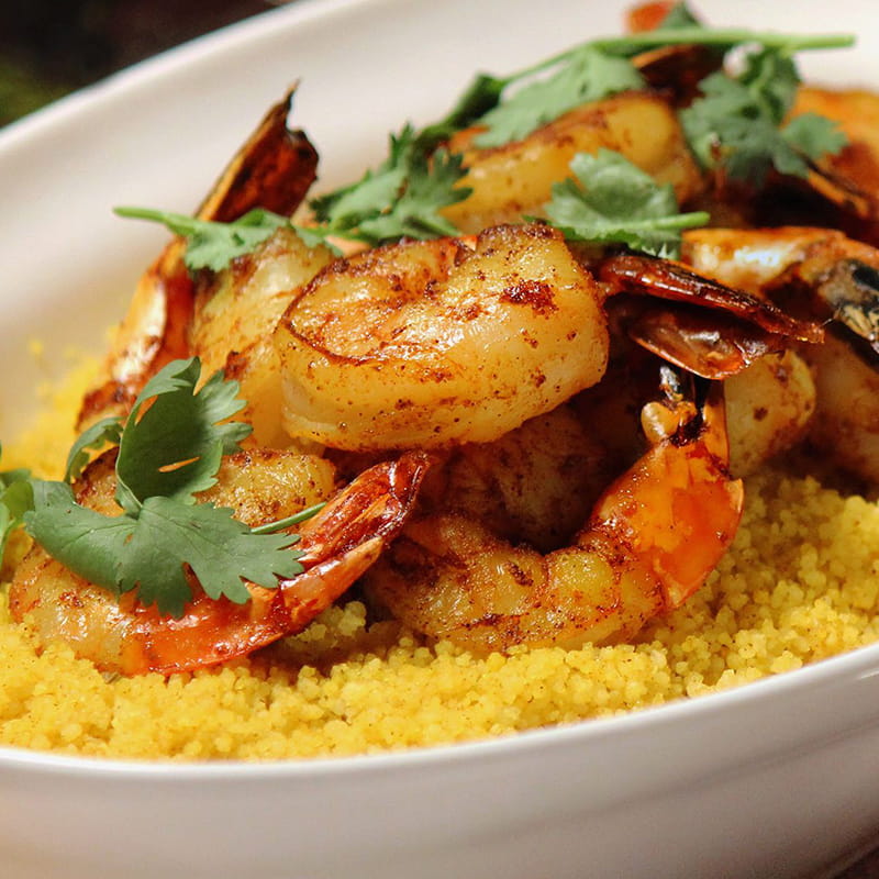 SPICED COUSCOUS WITH SHRIMP AND CHERMOULA | McCormickAsia.com