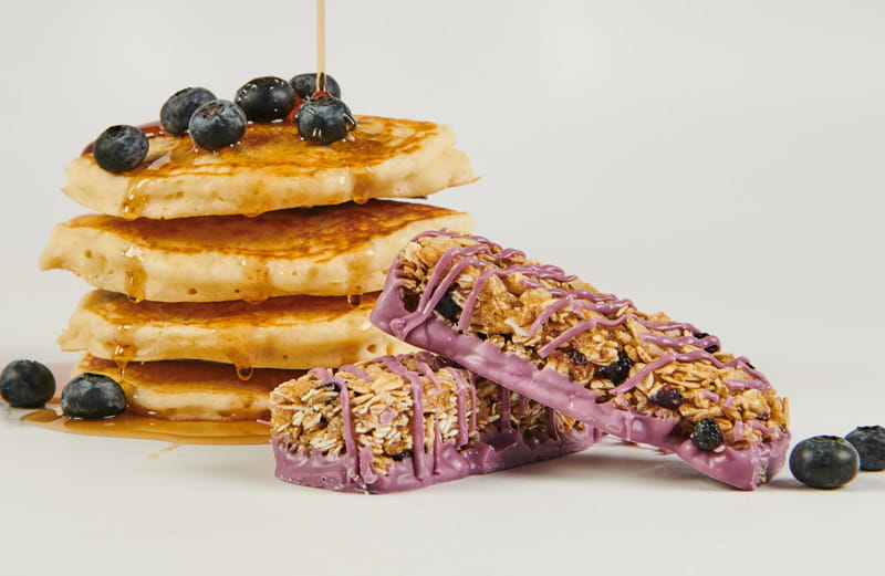 Blueberry Pancake Bar - Postcards from the Bench