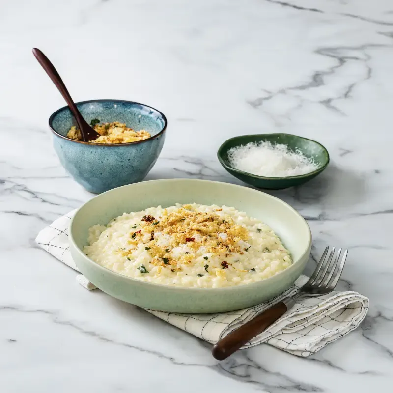 Creamy Lemon Risotto with Parsley Crumb