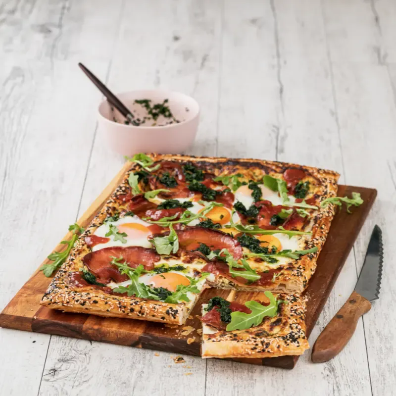 Egg & Bacon Brunch slice