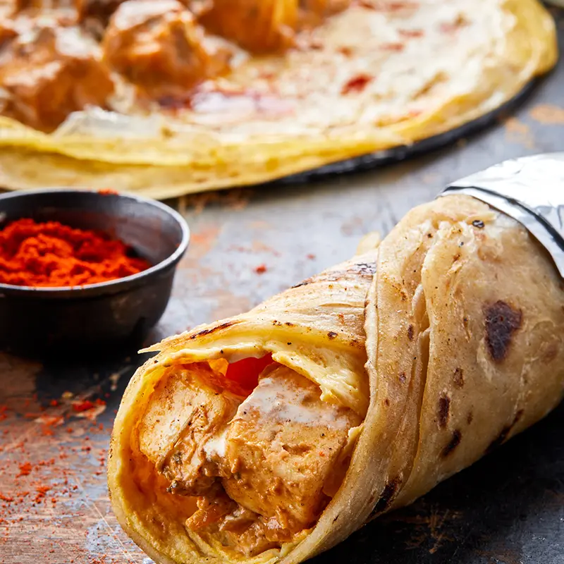 Butter Chicken Wraps | Kamis.pl | Kamis