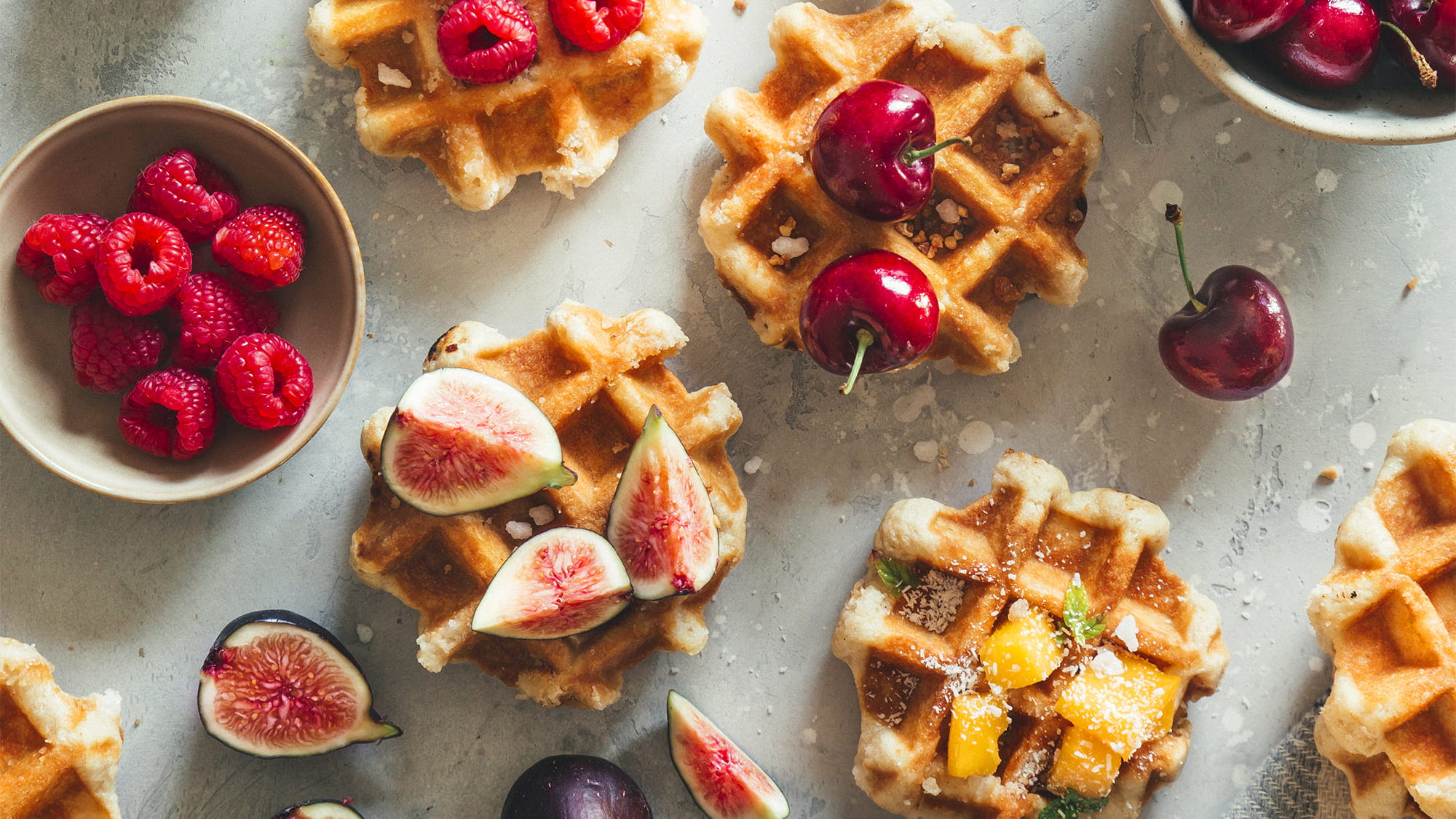 Luikse wafels met fruit - Recept | Vahiné